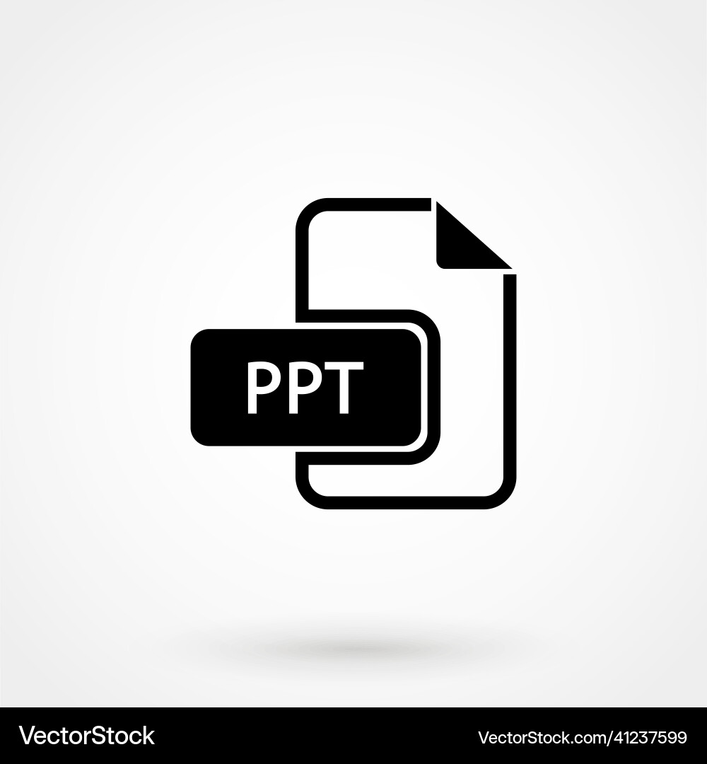 Ppt icon Royalty Free Vector Image - VectorStock