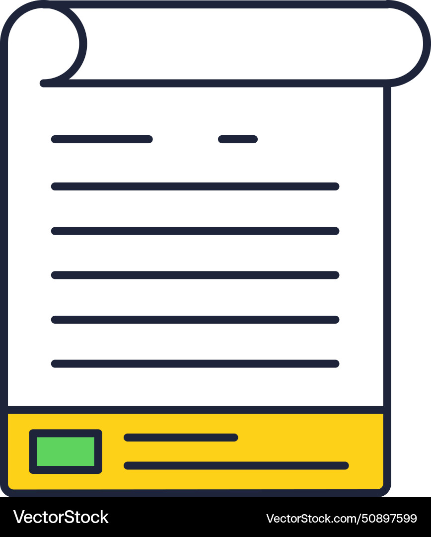 Strategic vision icon paper business plan Vector Image