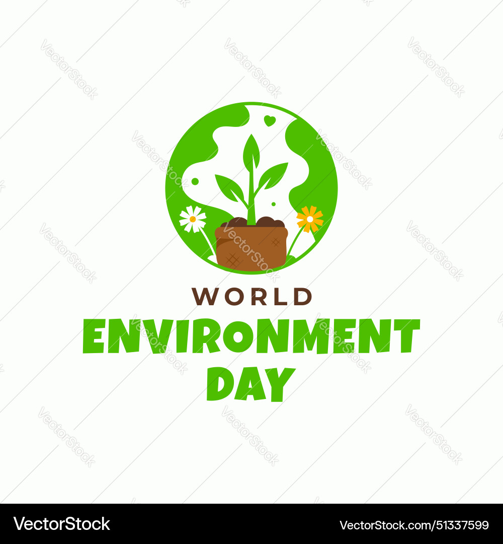 World environment day design Royalty Free Vector Image