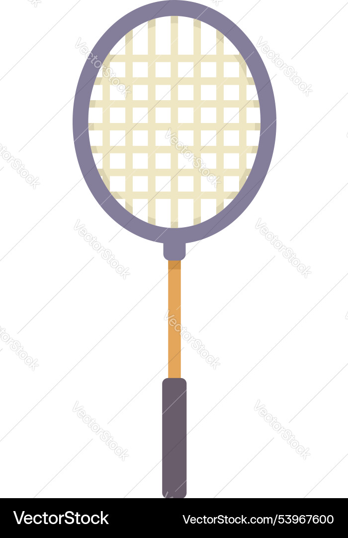Badminton or tennis racket with round shape Vector Image