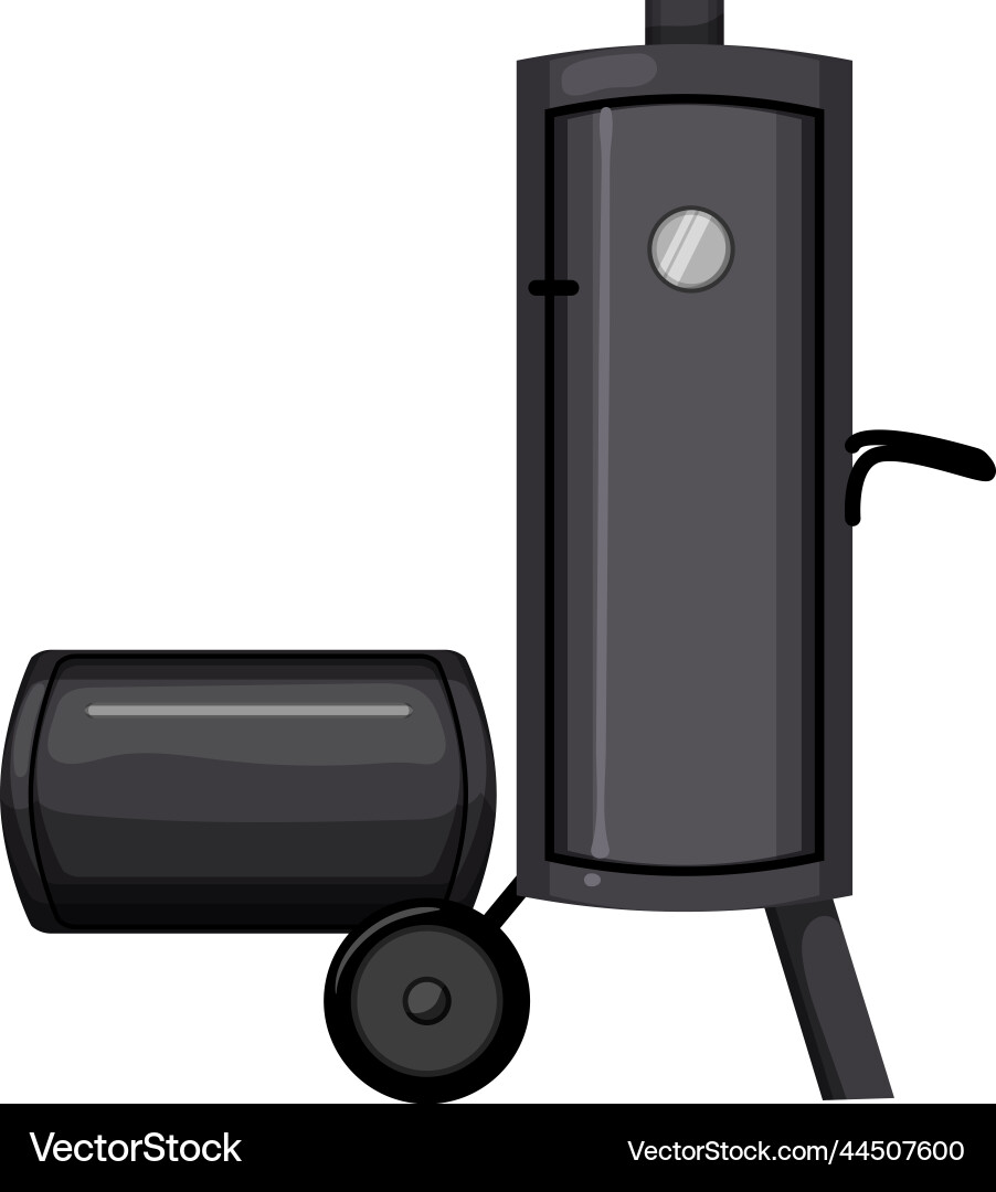 Beef smoker bbq cartoon Royalty Free Vector Image