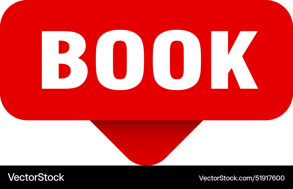 Book sticker sign on transparent background Vector Image
