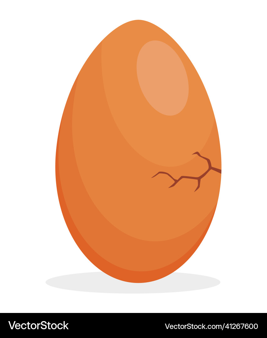 Chicken hatching from the egg cartoon baby chick Vector Image