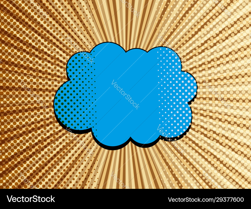 Comic burst template Royalty Free Vector Image