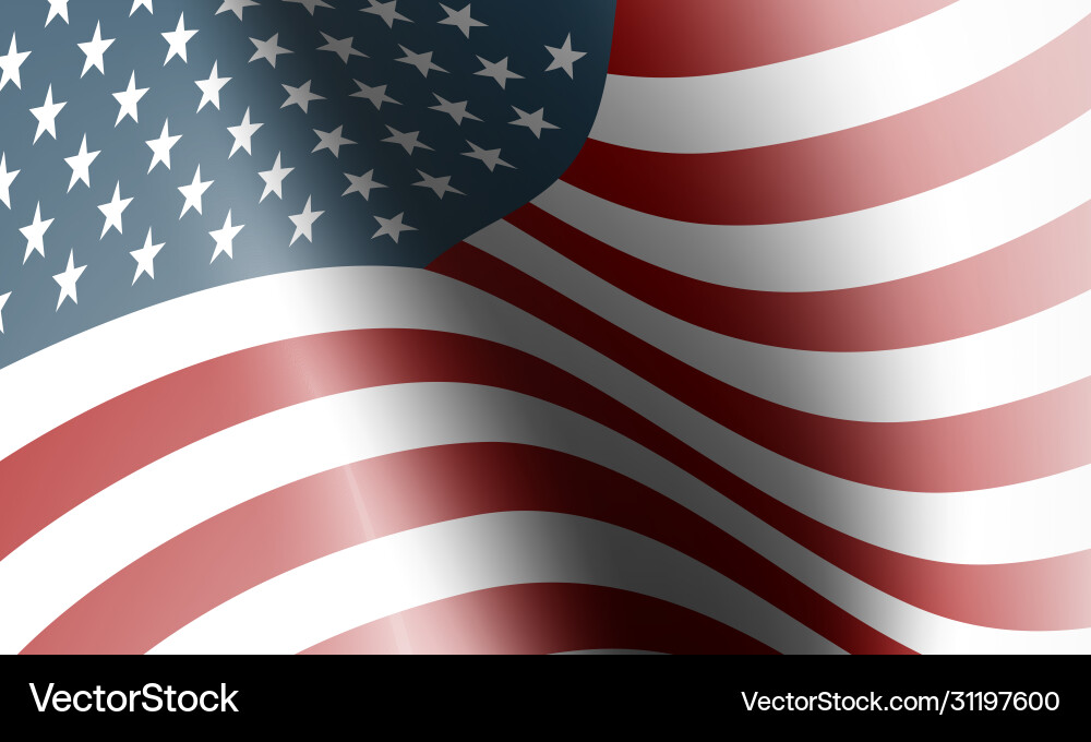 Wave flag country with shadow and glare Royalty Free Vector