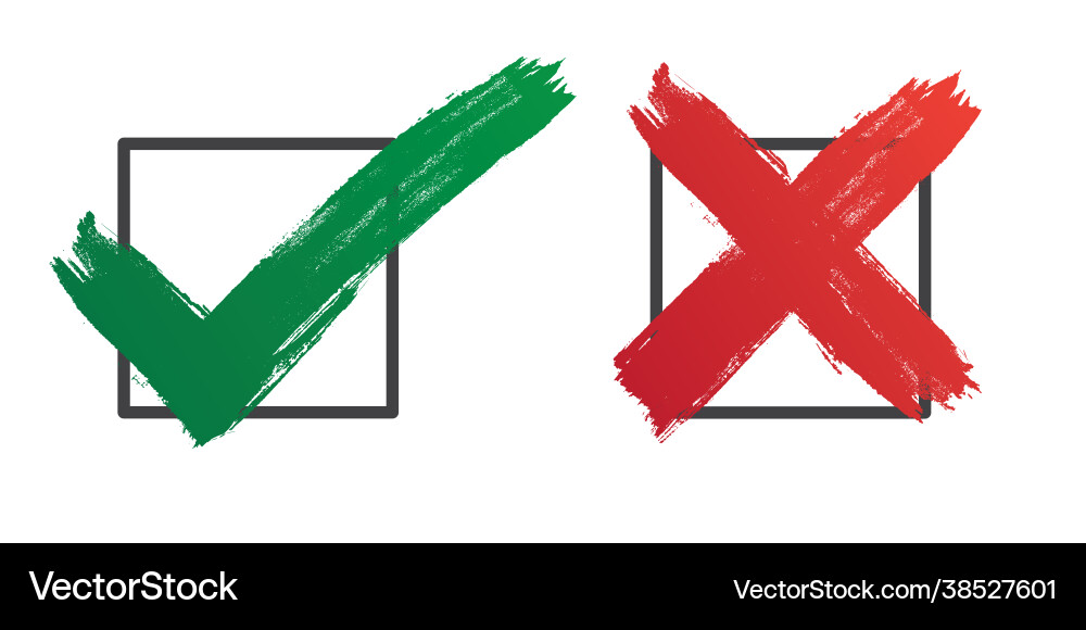 Dirty Check Markierung Symbol Lizenzfreies Vektorbild