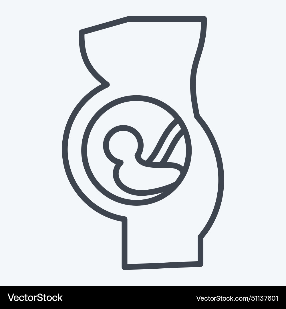 Icon pregnancy related to medical specialties Vector Image
