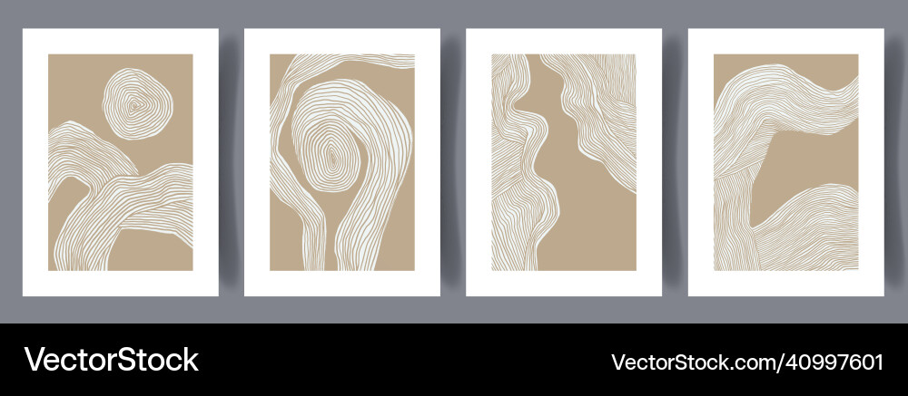 Printable wall art poster set Royalty Free Vector Image