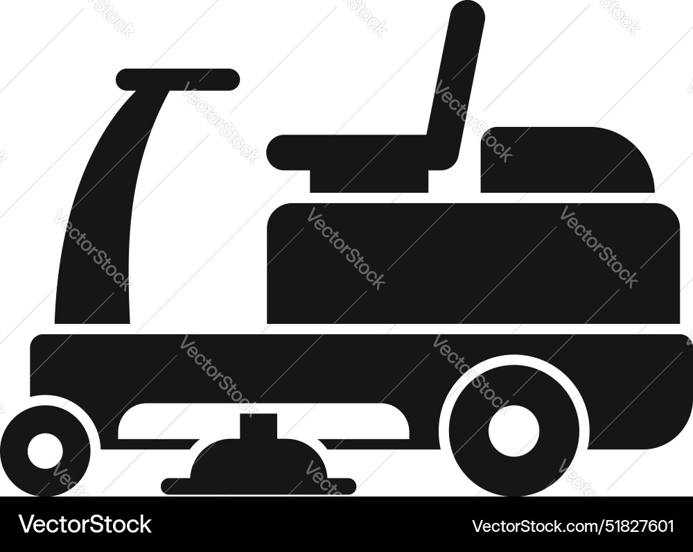 Professional lawn mower machine for cutting grass Vector Image
