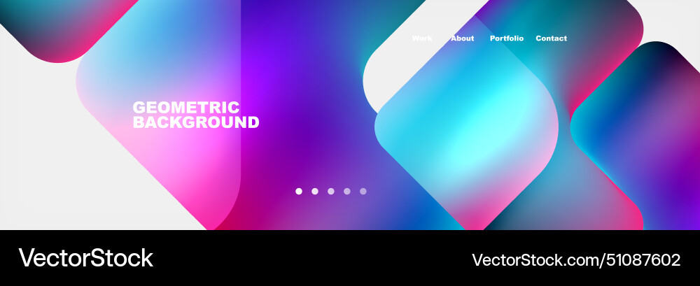 A geometric background featuring gradient Vector Image