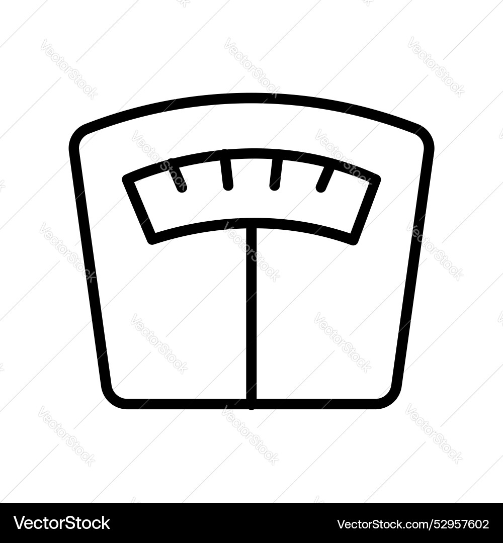 Body scale icon outline style design isolated Vector Image