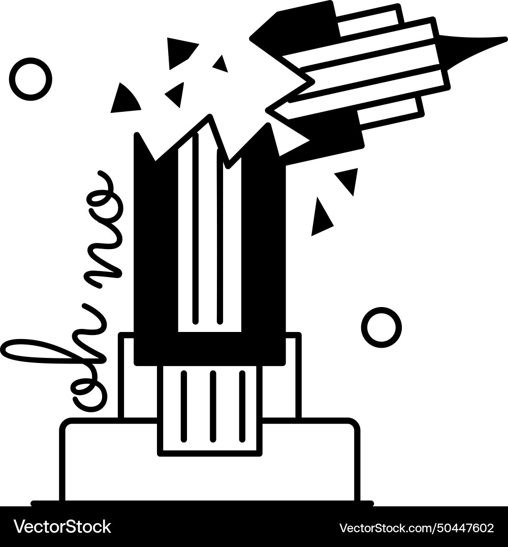 Broken building Royalty Free Vector Image - VectorStock