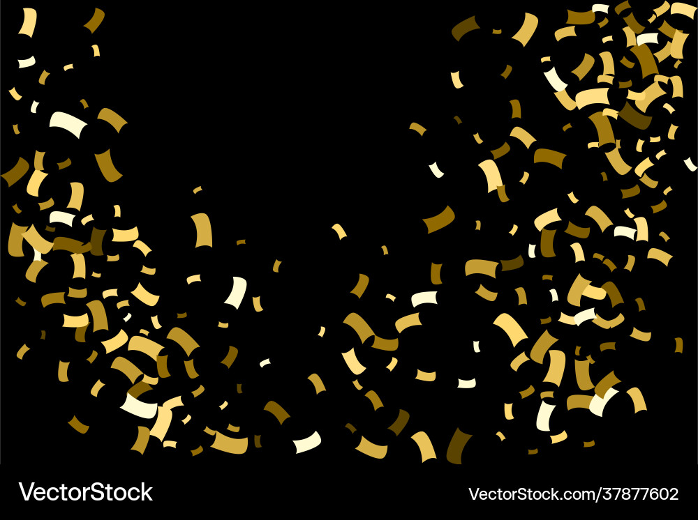 Golden explosion confetti Royalty Free Vector Image