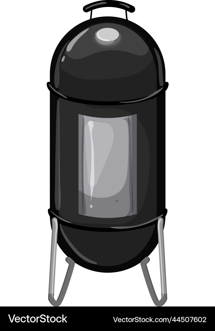 Outdoor smoker bbq cartoon Royalty Free Vector Image