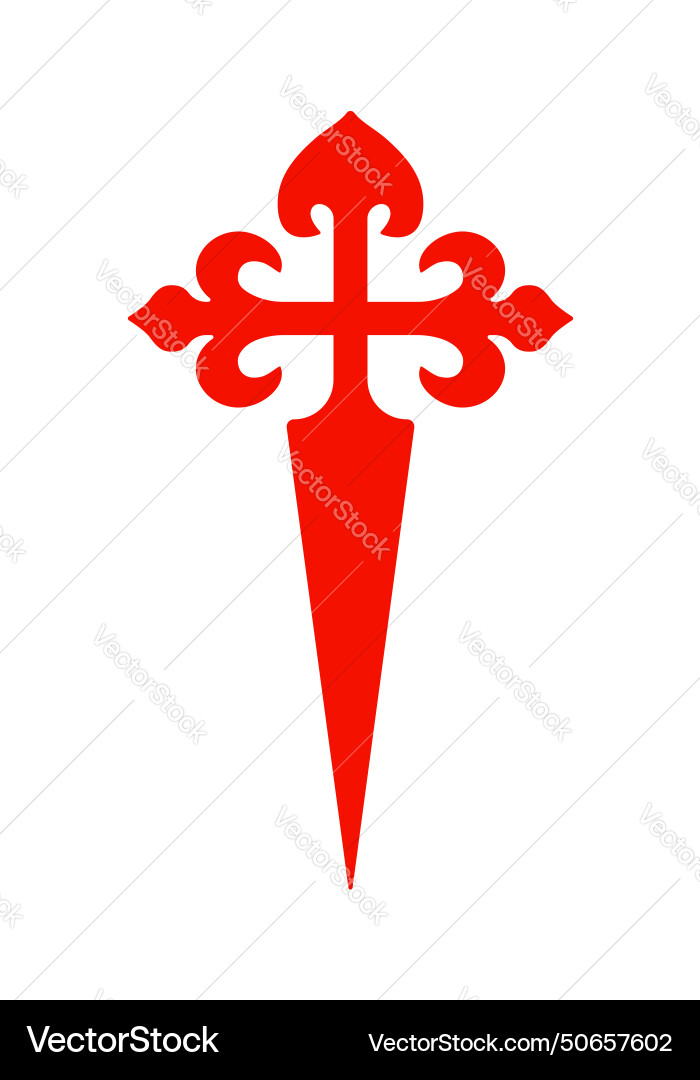 Santiago Cross Symbol Icon – Royalty-Free Vector | VectorStock