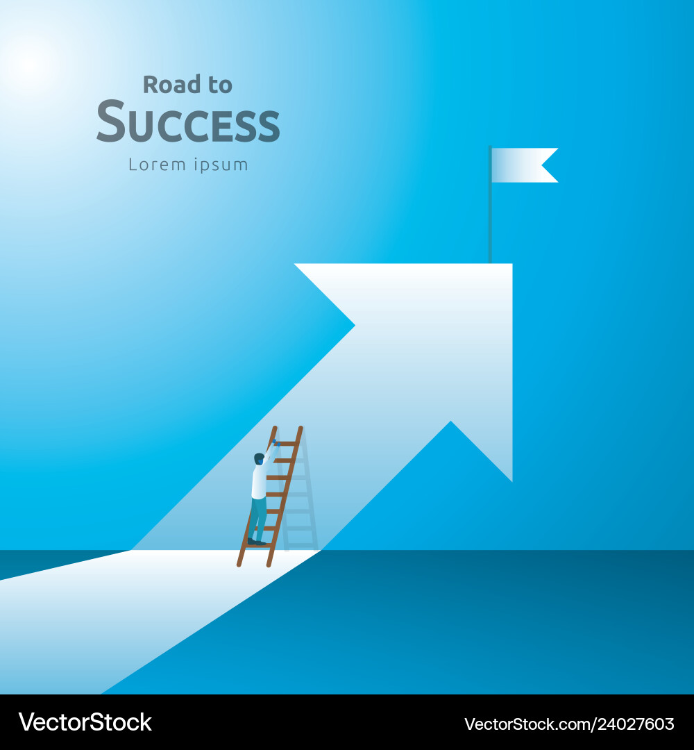 Business concept achievement success Royalty Free Vector