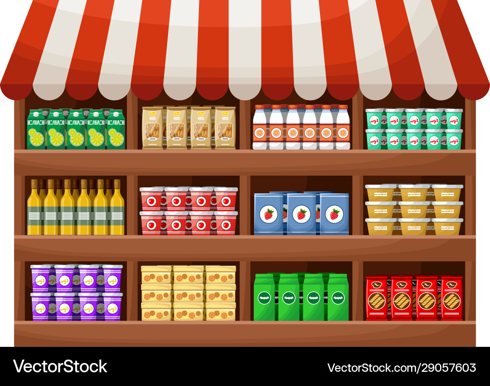 Product farmer shop Royalty Free Vector Image - VectorStock