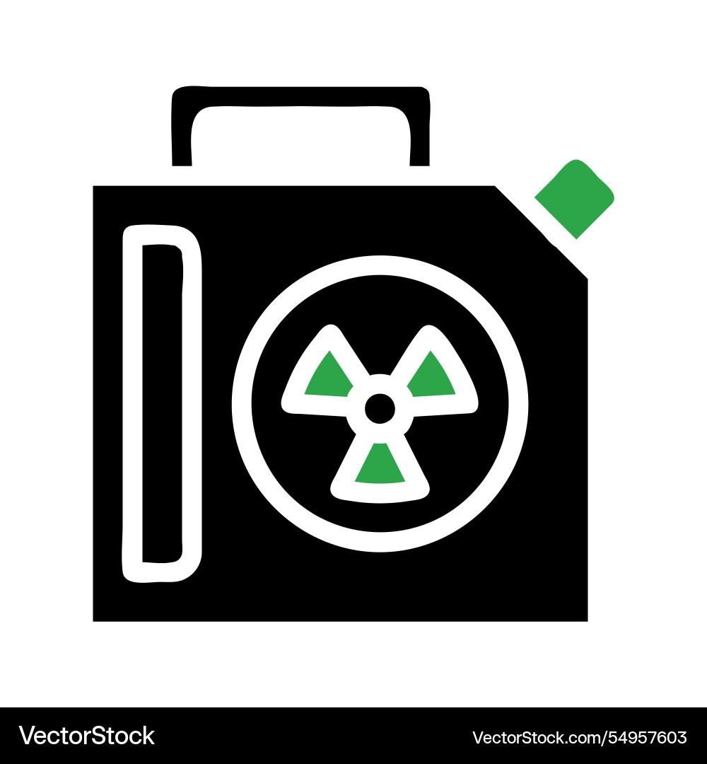 Radioactive material container concept Royalty Free Vector