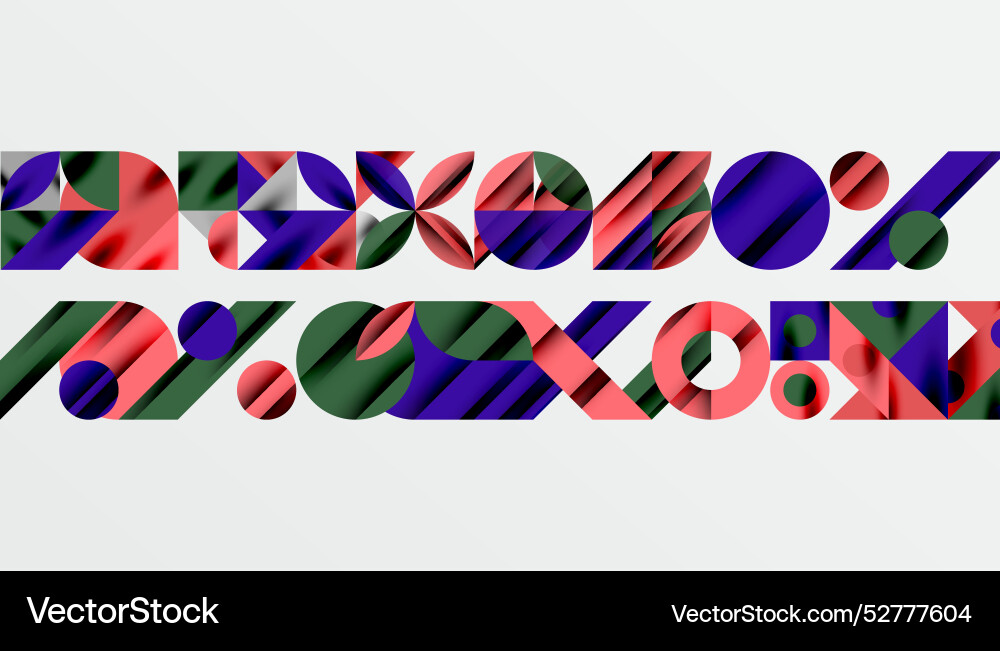 Neo memphis geometric pattern with circles Vector Image