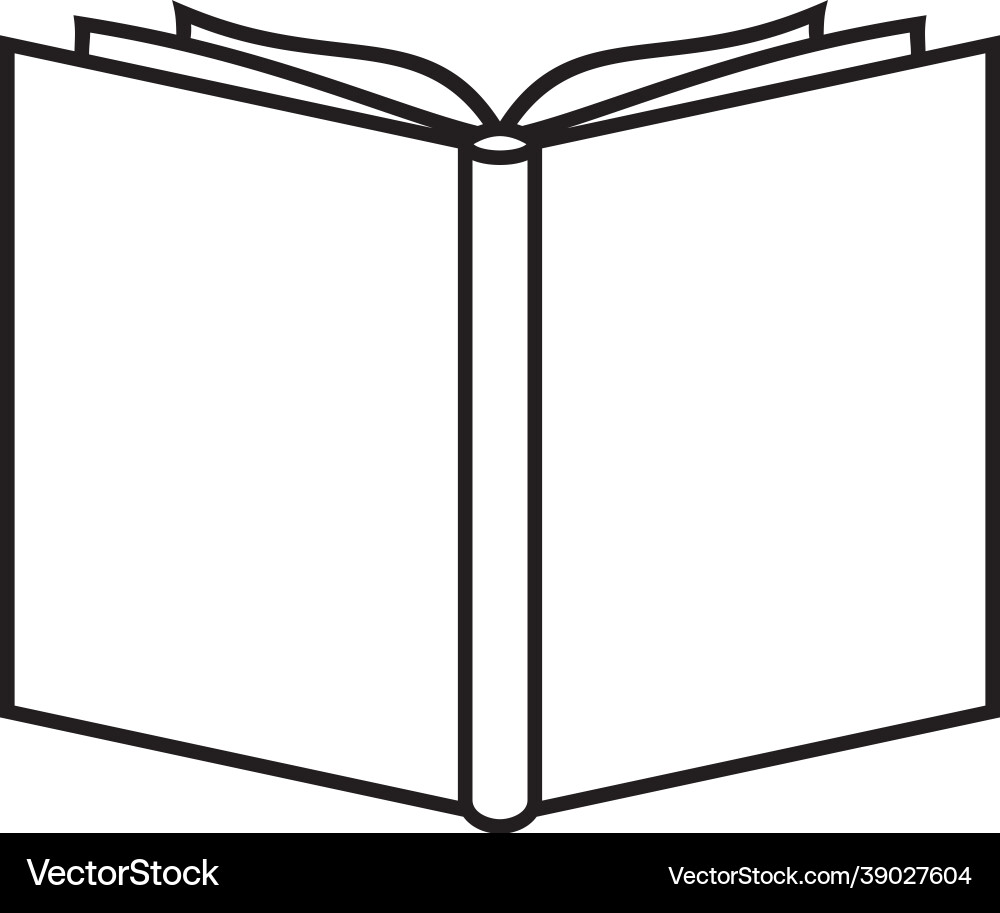 Open book Royalty Free Vector Image - VectorStock