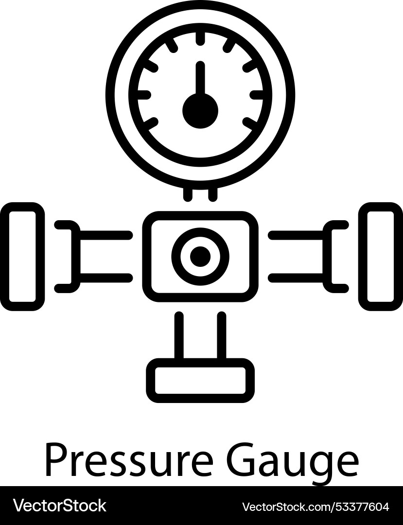 Pressure gauge Royalty Free Vector Image - VectorStock