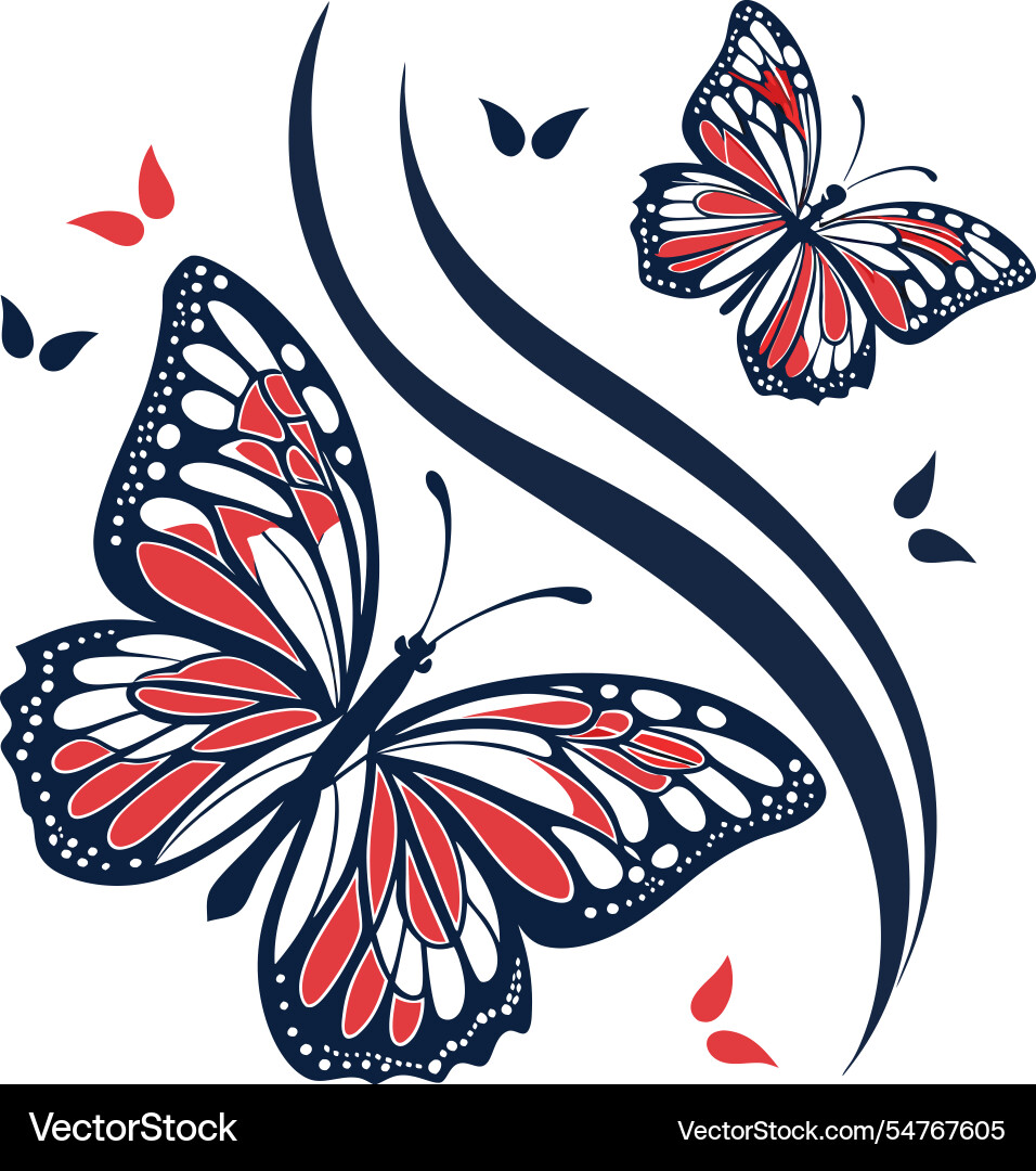 Butterfly icon butter Royalty Free Vector Image