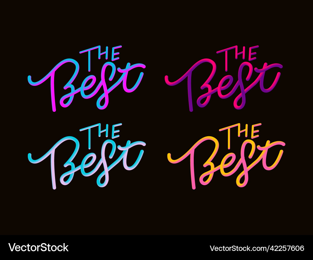 Best hand drawn lettering card with heart Vector Image
