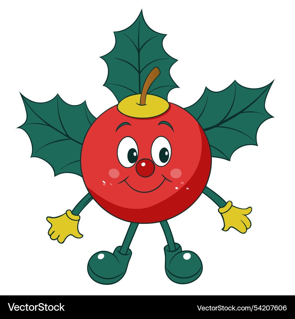 Christmas berry banner Royalty Free Vector Image
