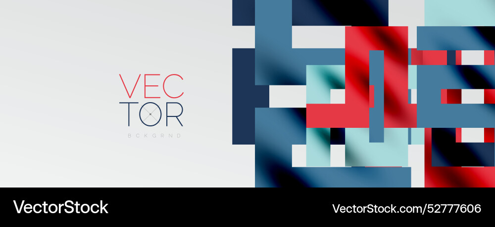 Colorful squares lines minimal abstract Royalty Free Vector