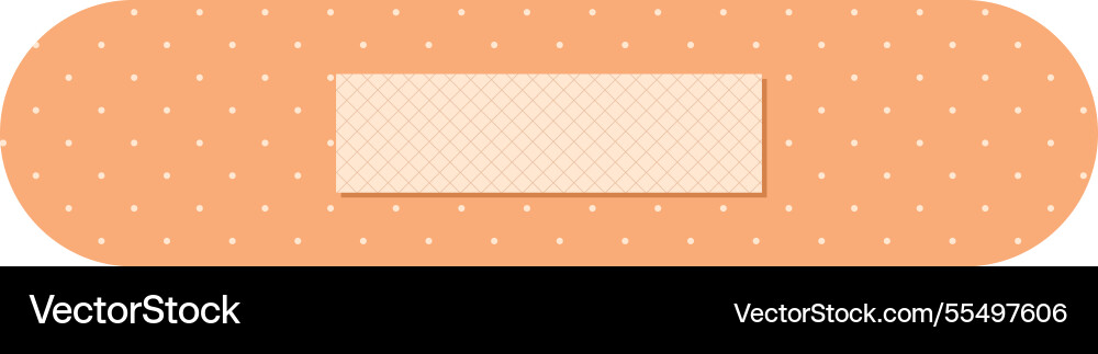 Medical sticky patch Royalty Free Vector Image