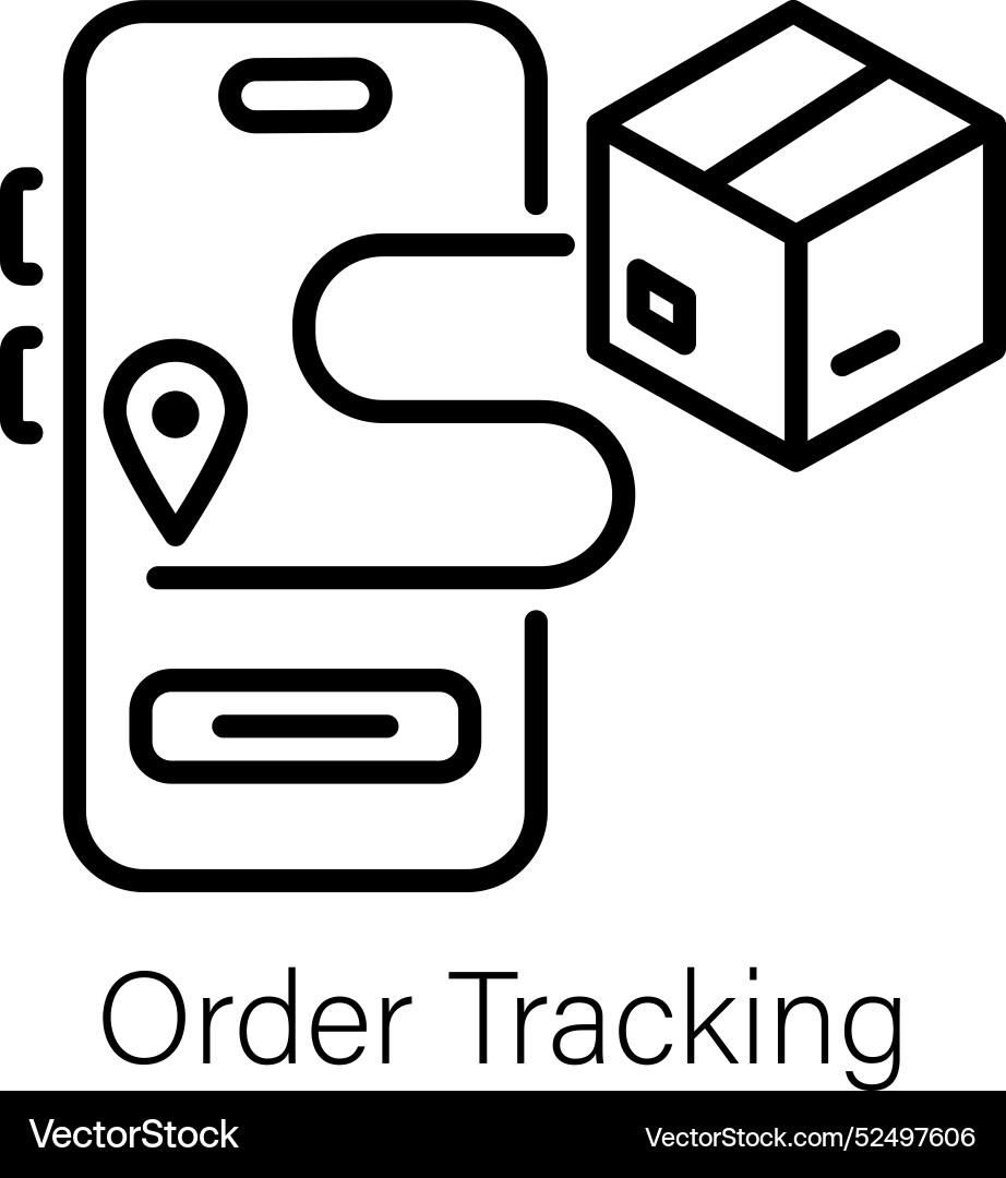 Order tracking Royalty Free Vector Image - VectorStock