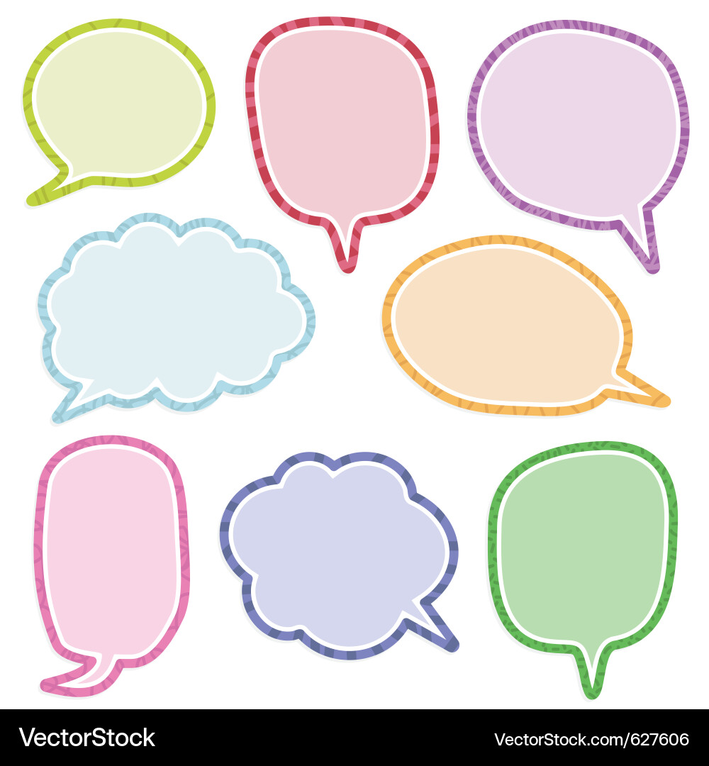 Speech bubbles Royalty Free Vector Image - VectorStock Speech bubbles Royalty Free Vector Image - VectorStock