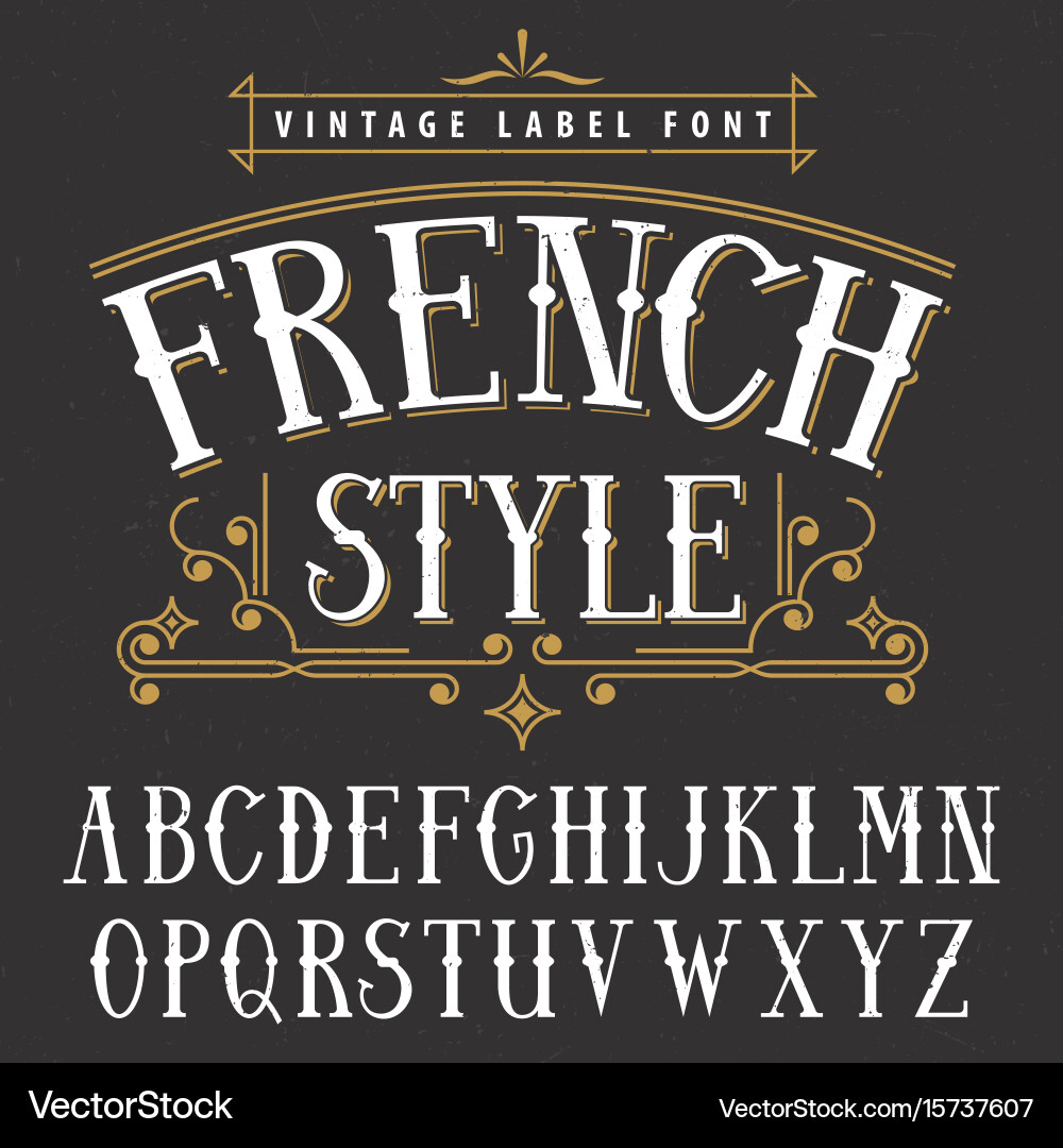 French style vintage poster Royalty Free Vector Image