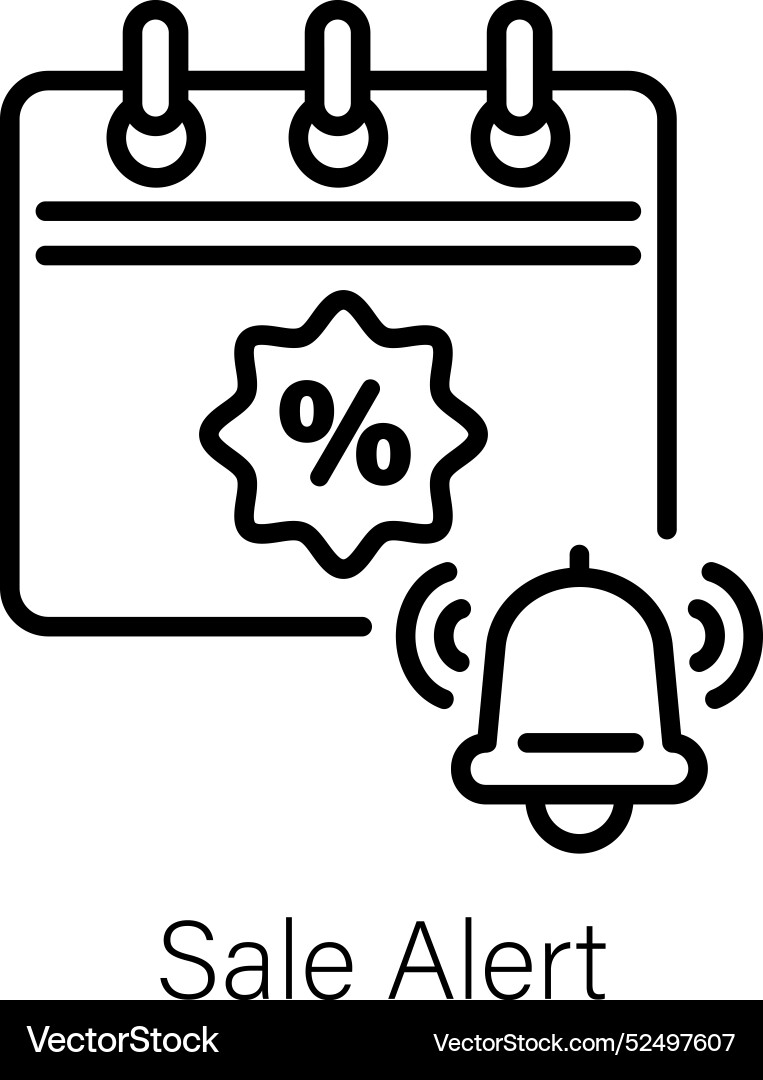 Sale alert Royalty Free Vector Image - VectorStock