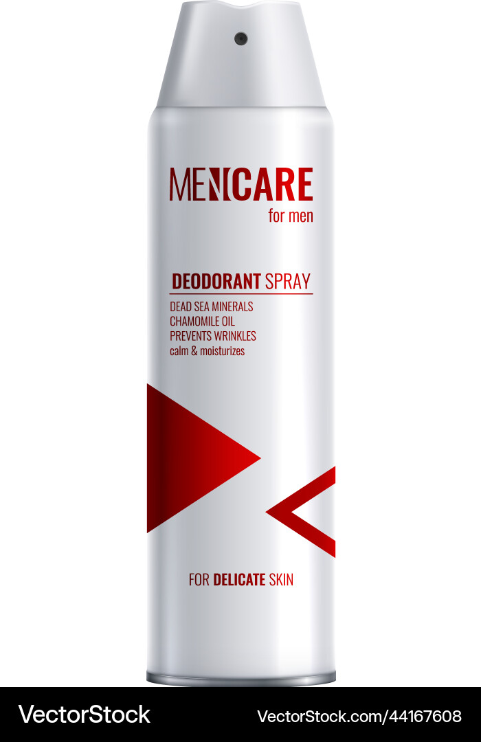 Men deodorant Royalty Free Vector Image - VectorStock