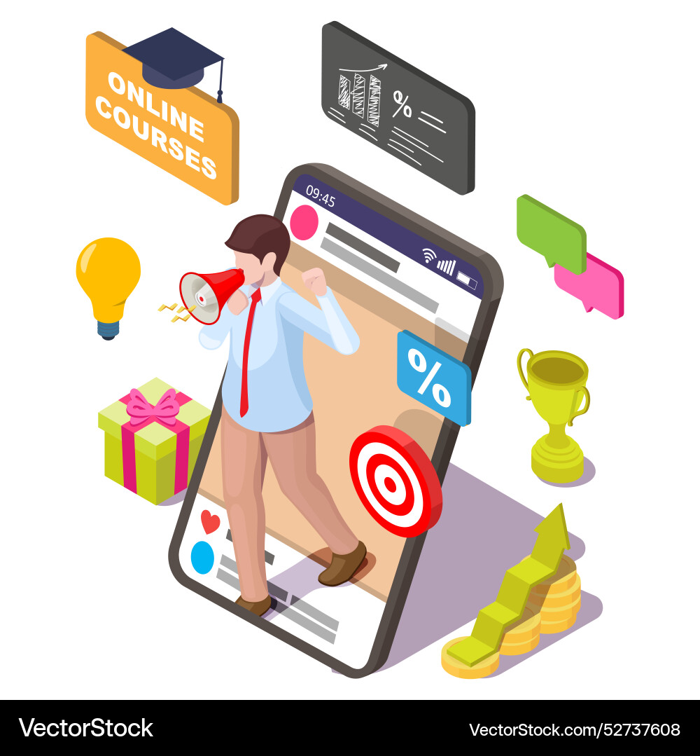 Online education platform with influencer offering