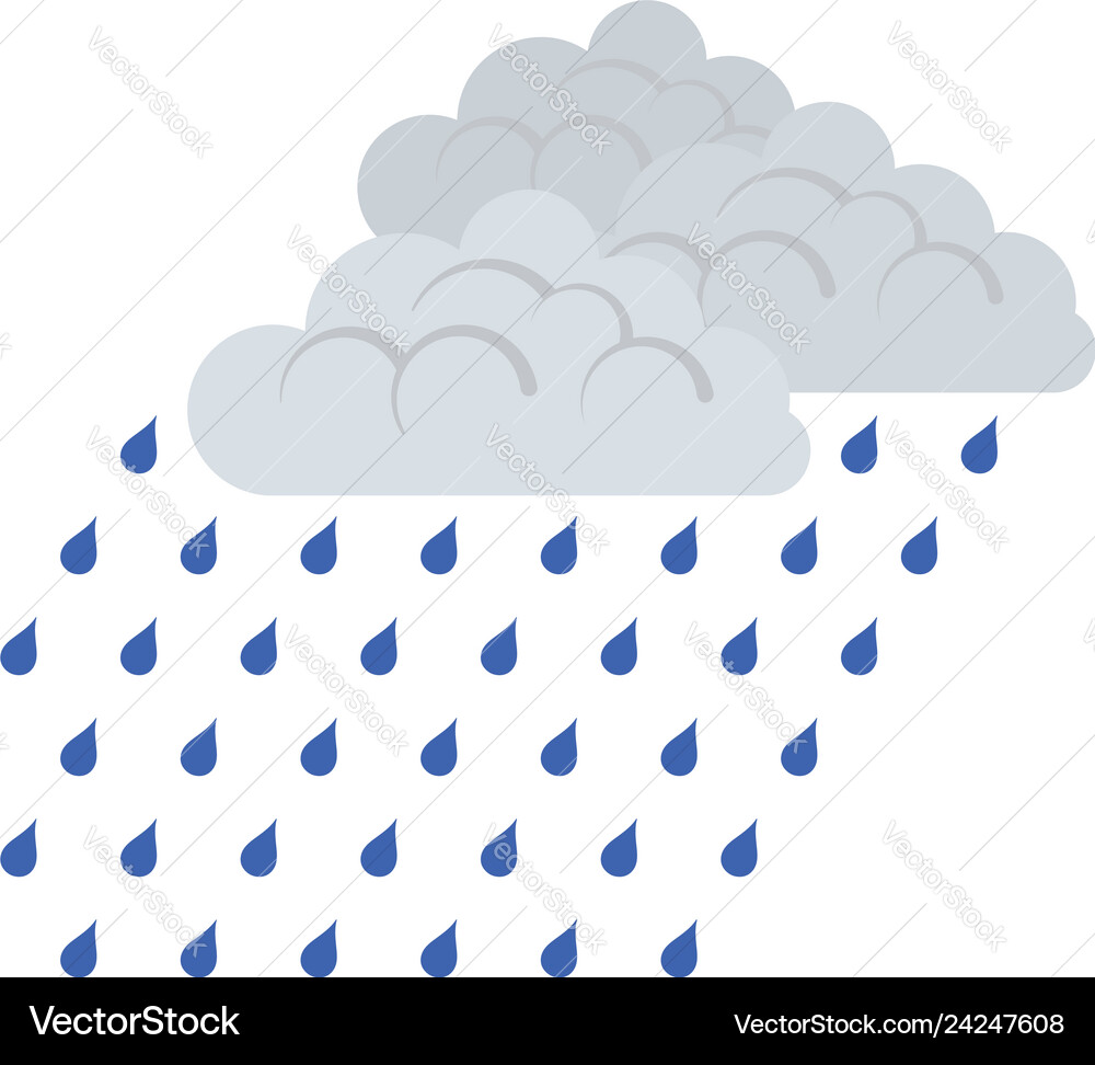 Rainfall icon Royalty Free Vector Image - VectorStock