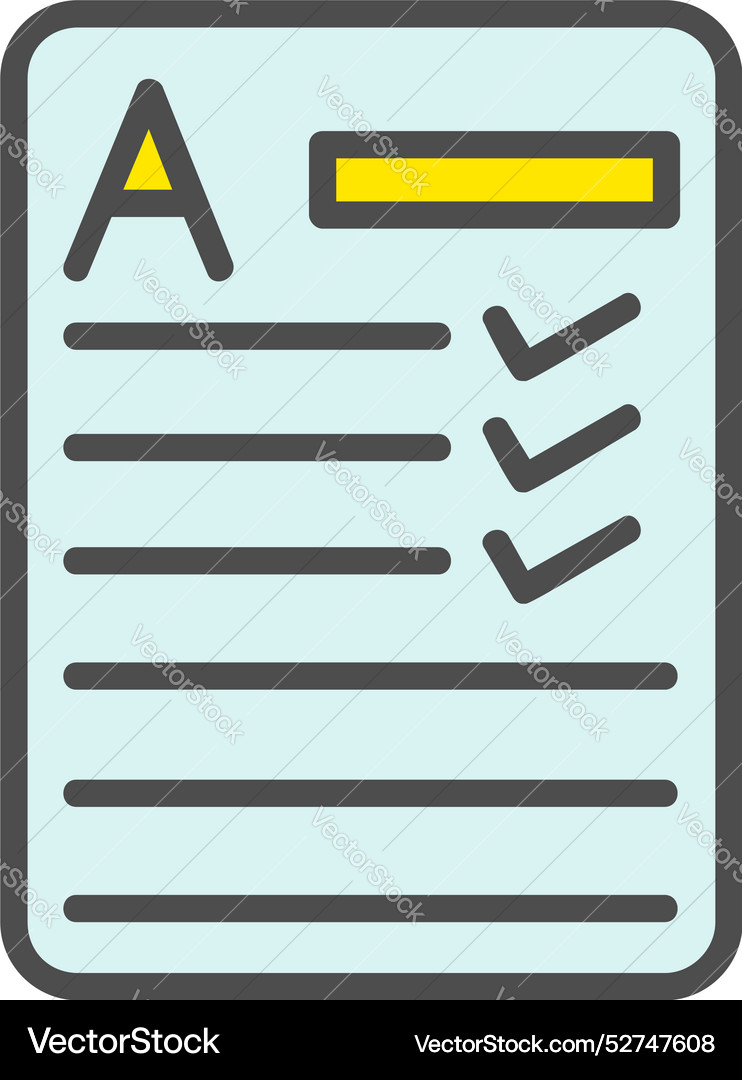 Result line filled icon design Royalty Free Vector Image