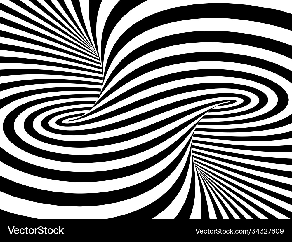Optical Illusions Black And White Lines Abstract Op Art Background