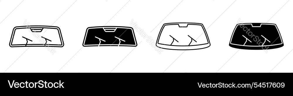 Car windscreen icon Royalty Free Vector Image - VectorStock