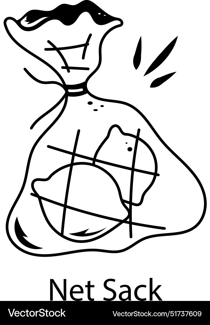 Net sack Royalty Free Vector Image - VectorStock