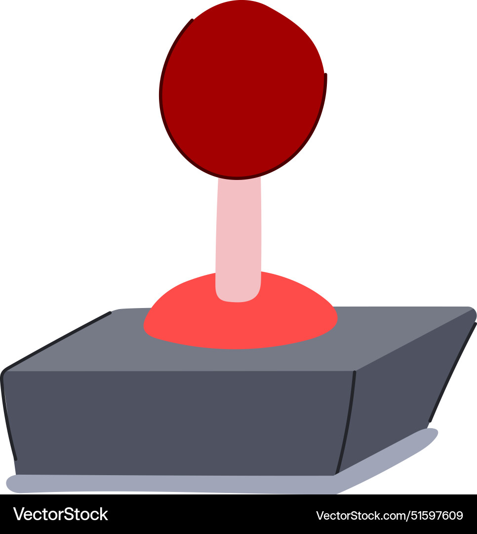 Retro arcade joystick cartoon Royalty Free Vector Image