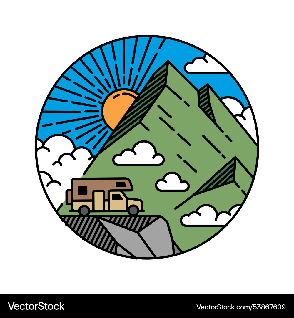 Scenic Outdoor Adventure Royalty Free Vector Image