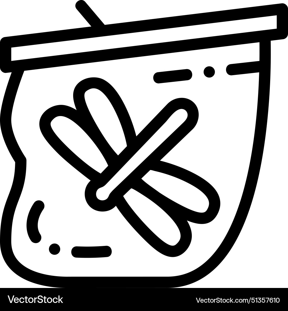 Amber icon thin linear style design isolated on Vector Image