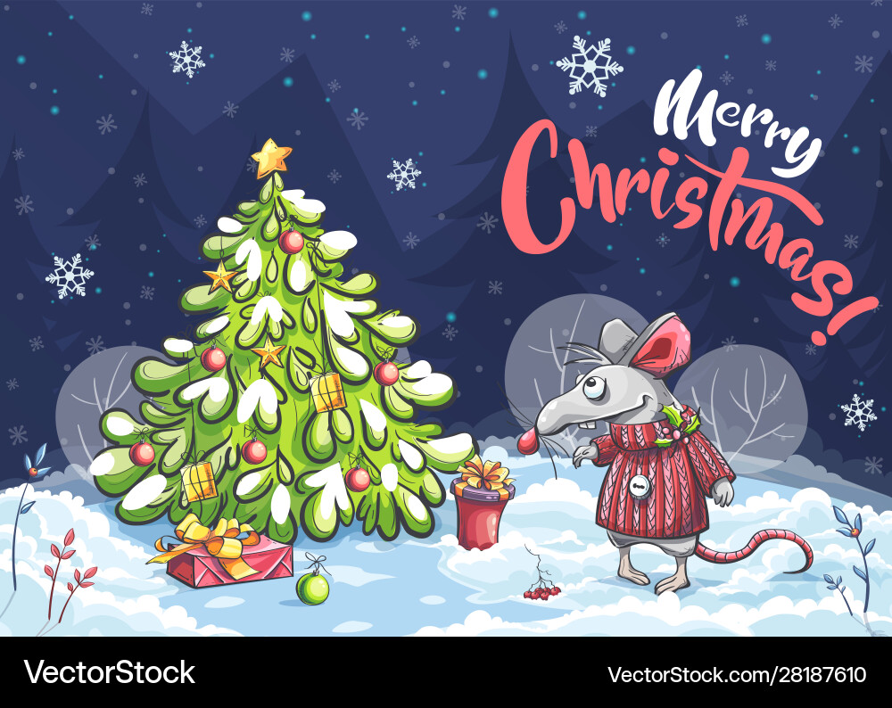 Cartoon horizontal merry Royalty Free Vector Image