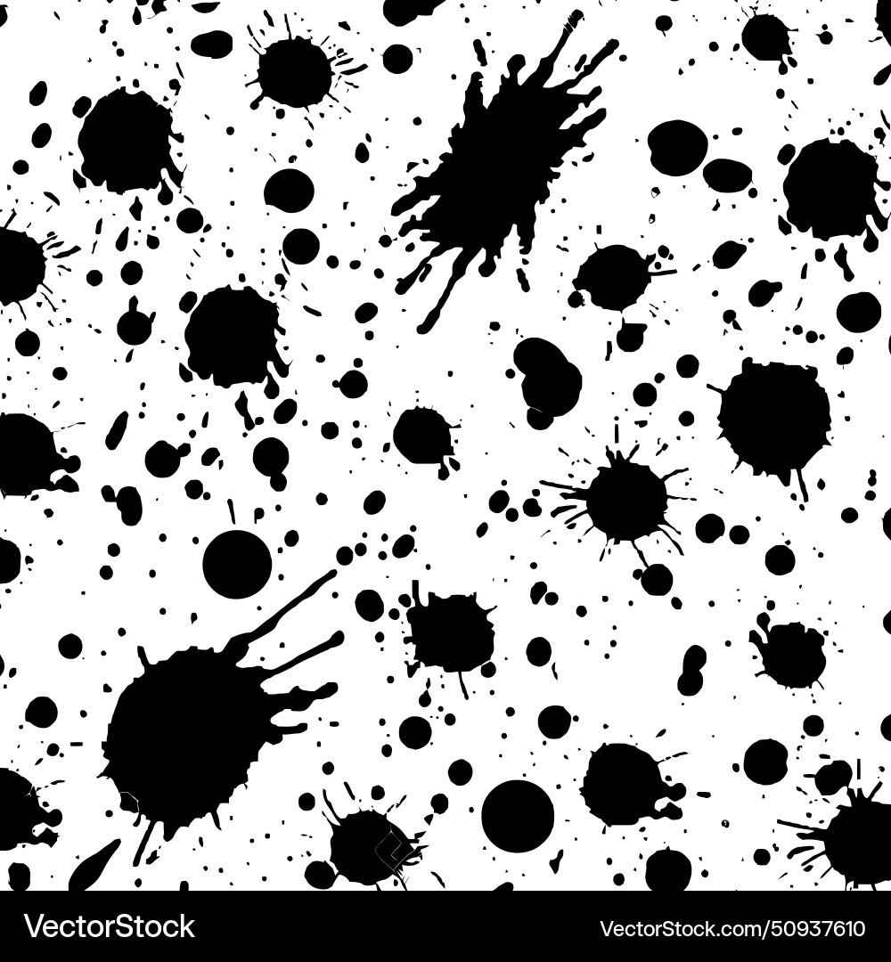 Expressive ink drip abstract silhouette design Vector Image