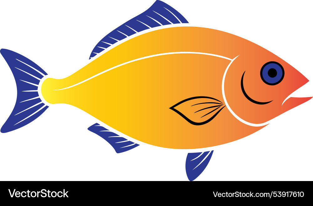 Fish icon art image Royalty Free Vector Image - VectorStock