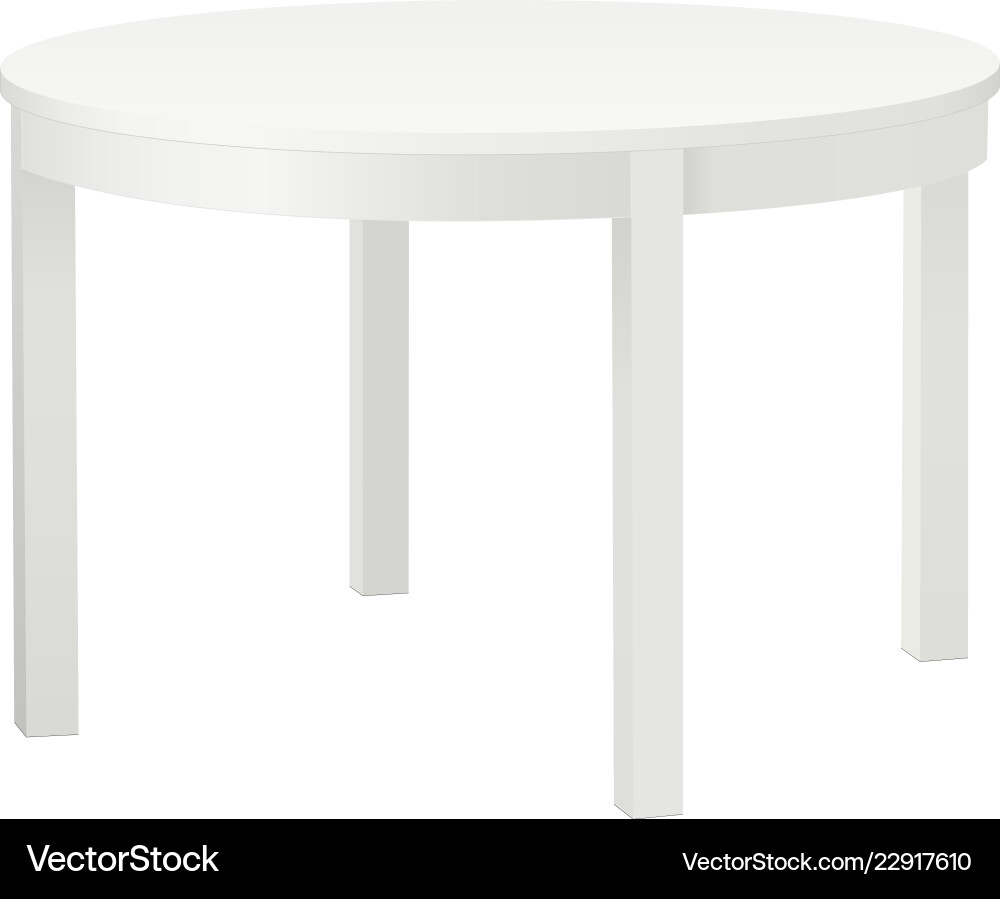 Round table mockup Royalty Free Vector Image - VectorStock