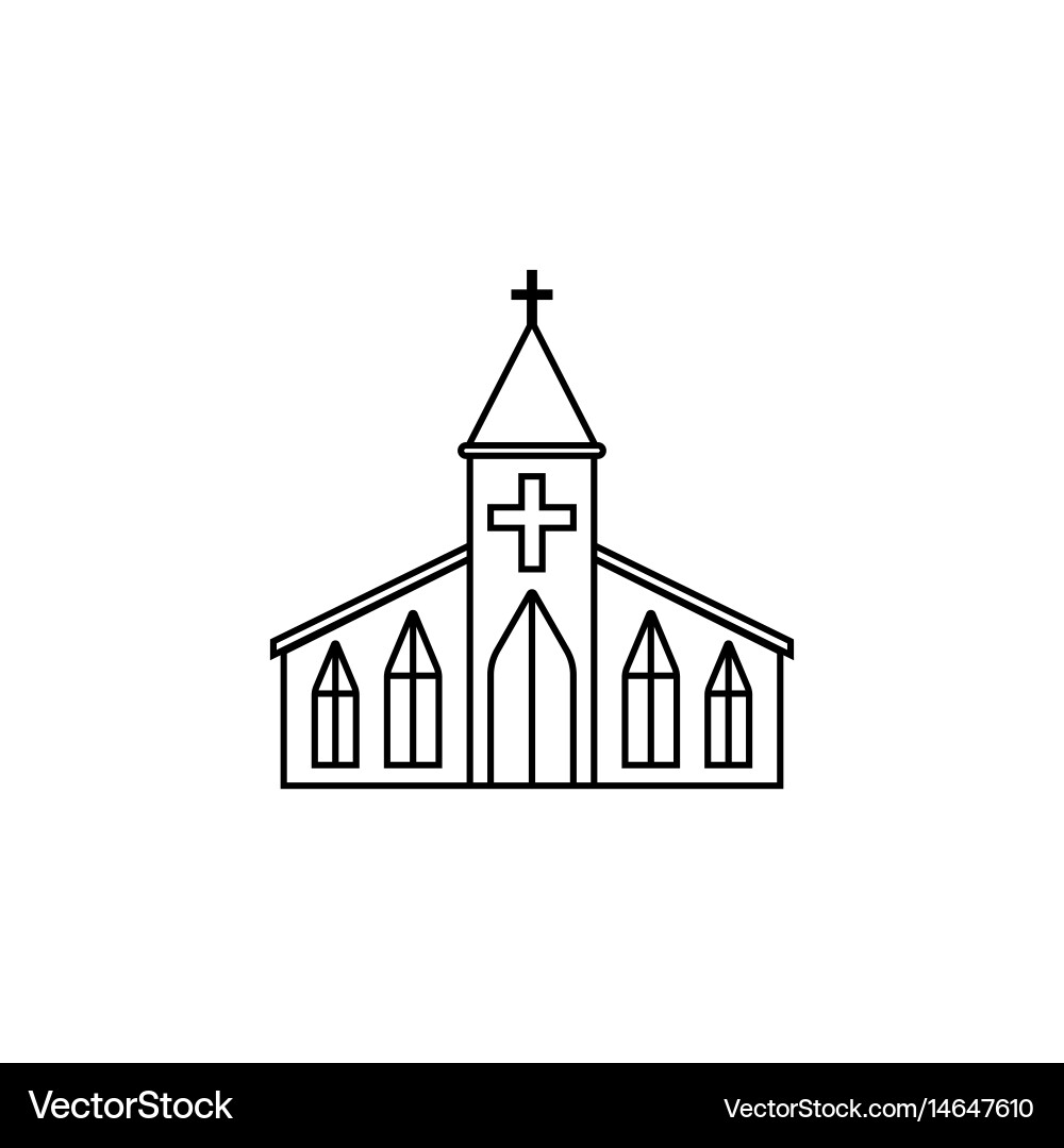 Simple Church Icon Royalty Free Vector Image - VectorStock