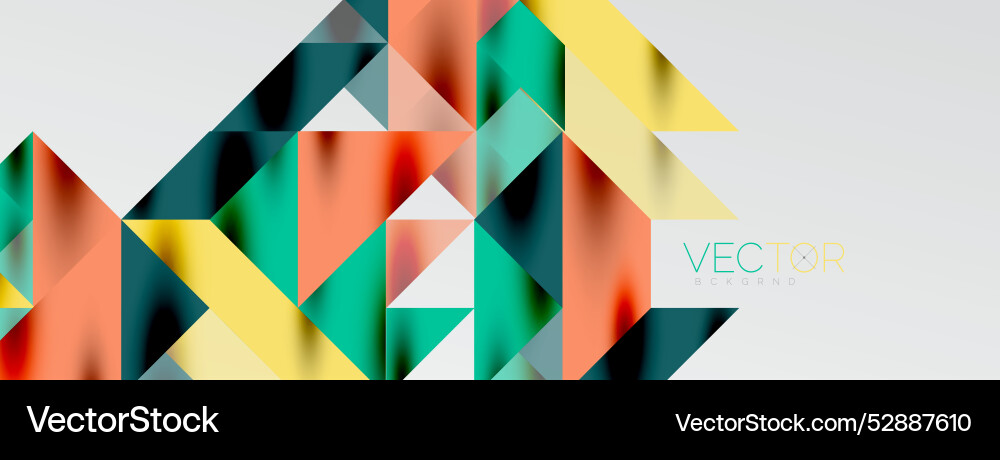 Tech minimal overlapping triangle shapes elements Vector Image